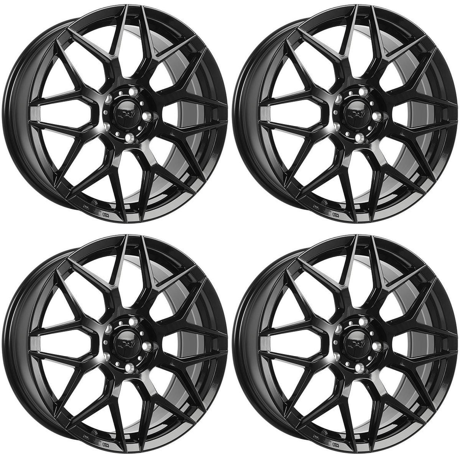 Set of 4 17in Black Alloy Wheel Rims for Mitsubishi Eclipse, DAG777P ...