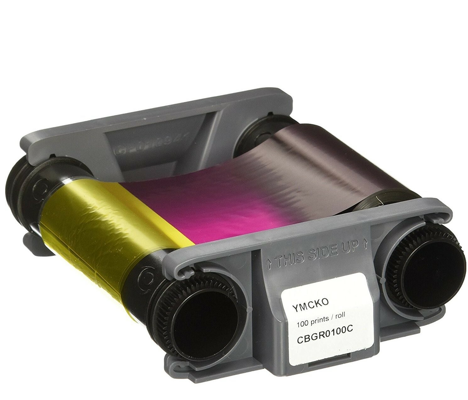 EVOLIS BADGY CBGR0100C YMCKO COLOUR 100 PRINT RIBBON FOR BADGY100 ...