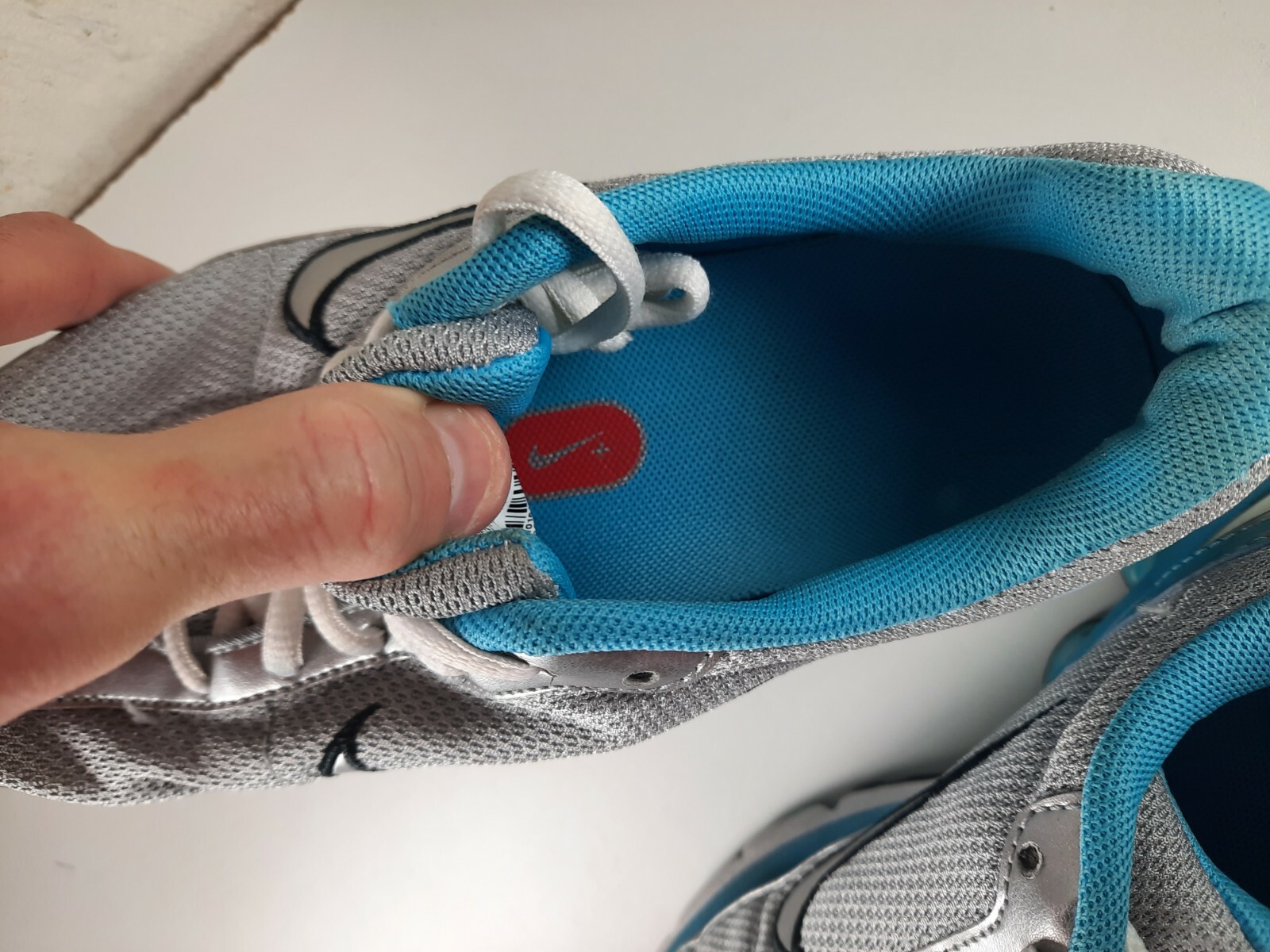 Nike Shox Turmoil Women's Shoes 366647-003 Silver Blue 2009 Size 7.5 US ...