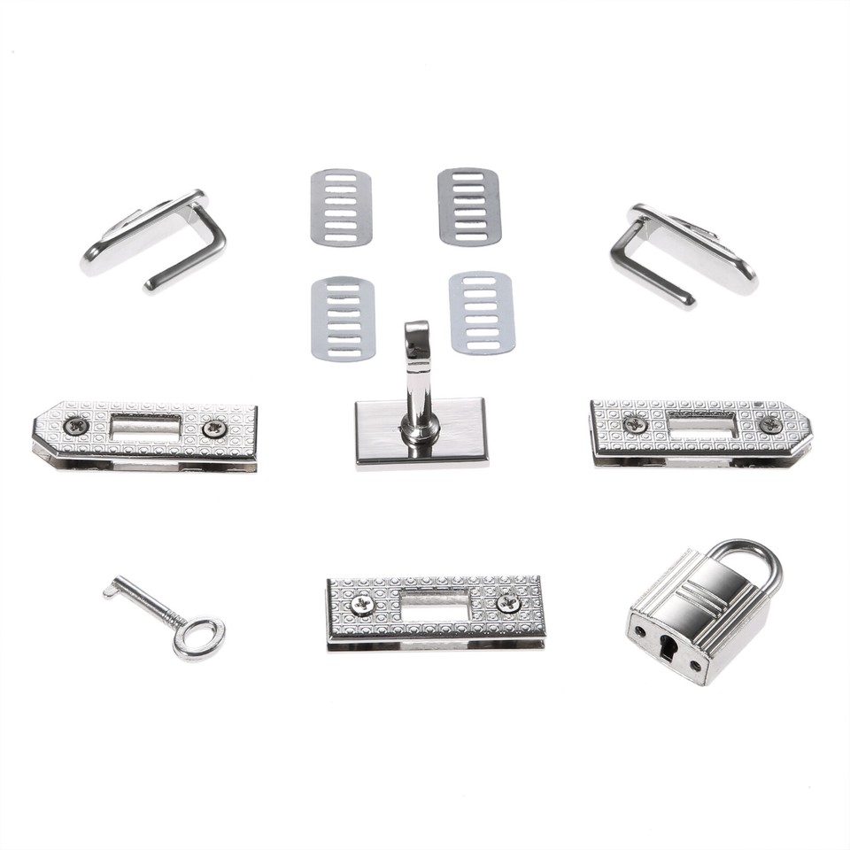 7Pcs/Set Metal Bag Hardware Clasp Lock Button for Handbag Shoulder Bag ...