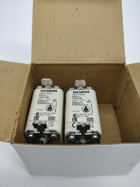 Siemens NH Sicherung 125a 3na3 832 Flachkontakt 500v online kaufen | eBay
