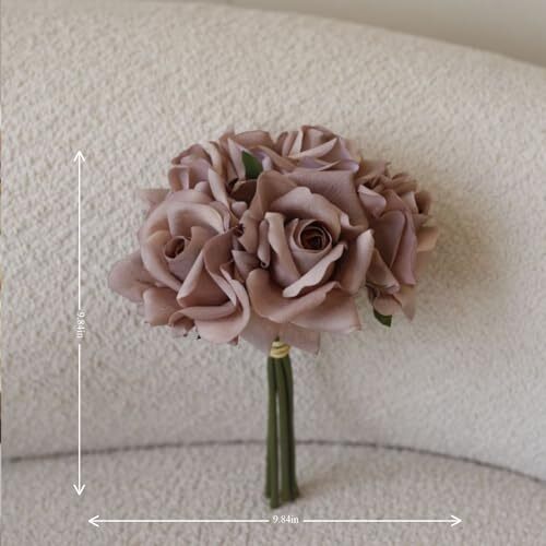 Artificial Rose Flowers Bouquet Simulation Flower Faux Silk Roses ...