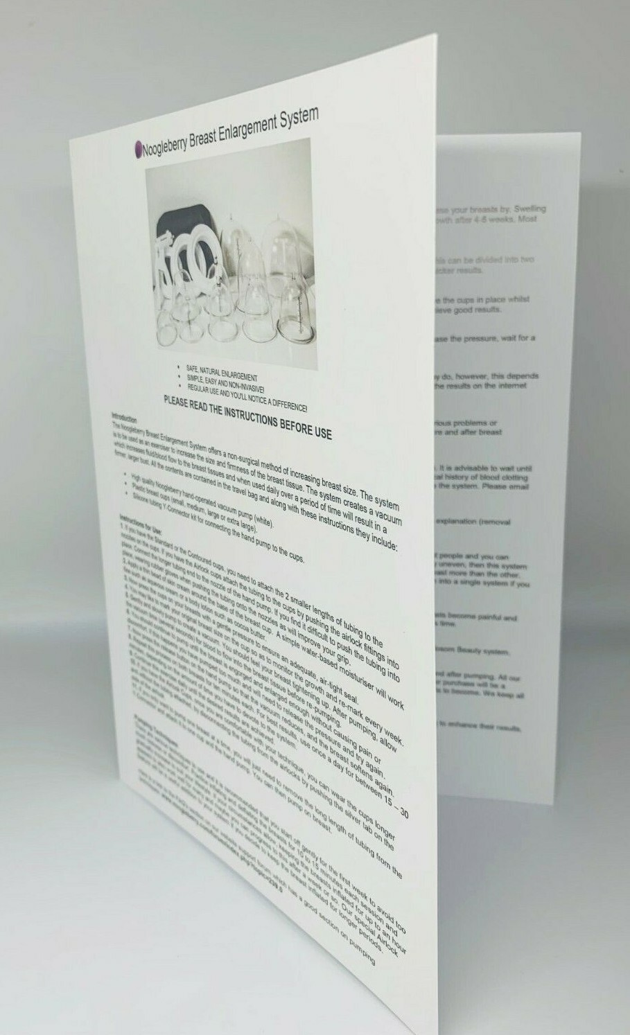 NOOGLEBERRY Breast Enlargement Contoured Airlock System - Natural ...