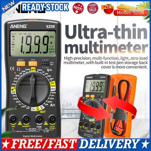 SZ08 Diode NCV Tester 2000 Counts Split Digital Multimeter (Orange) | eBay