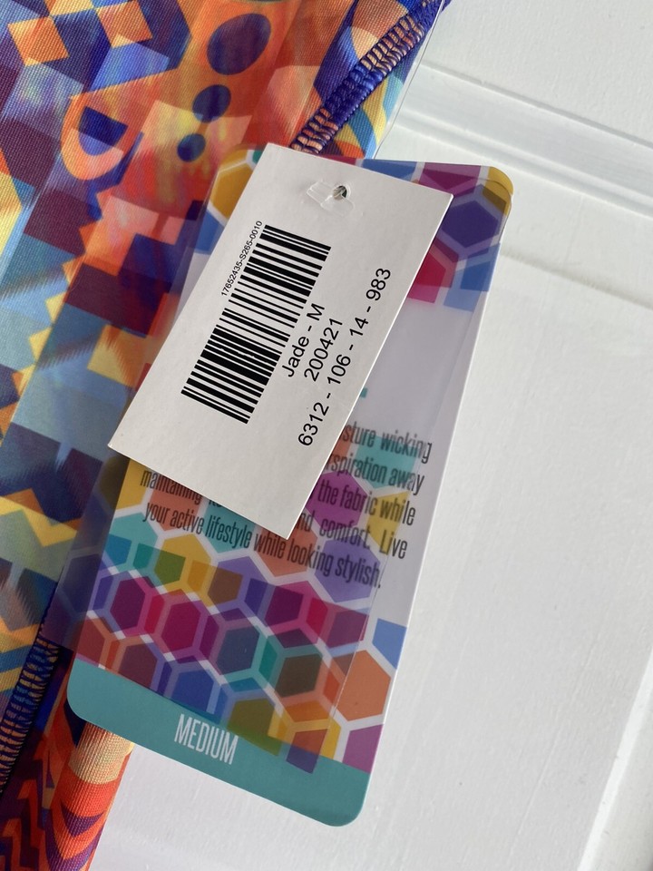 AC40 Lularoe Jade Capri Workout Leggings Womens Medium | eBay