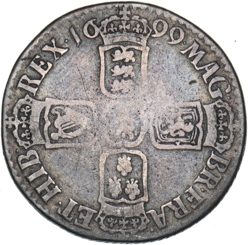 1699 Shilling (Flaming Hair) - William III British Silver Coin | eBay UK