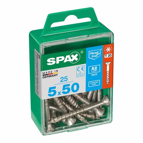 SPAX Screw Box 4197000500502 Wood Screw Flat Head [5 X 50 Mm] | eBay