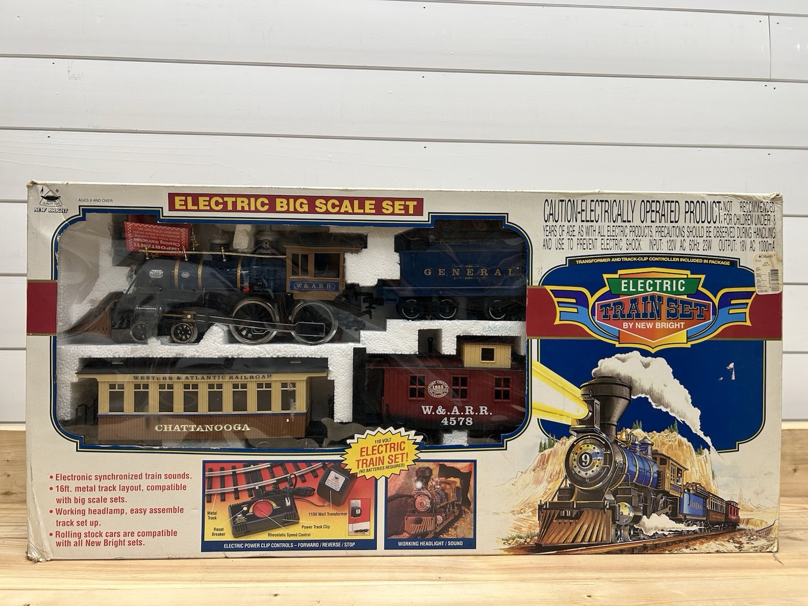 Electric Train Set by New Bright Model No. 376 Big Scale Set RARE ...