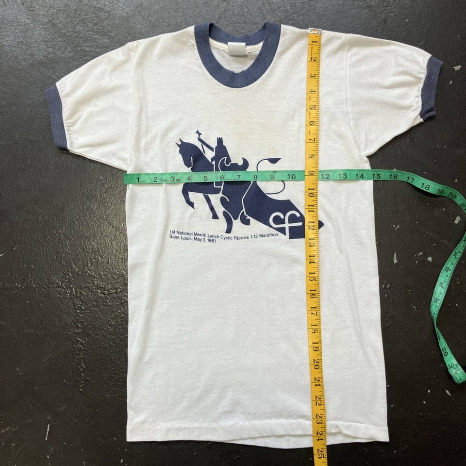 Vintage 1981 Merrill Lynch 1st Marathon St. Louis Single Stitch Ringer ...