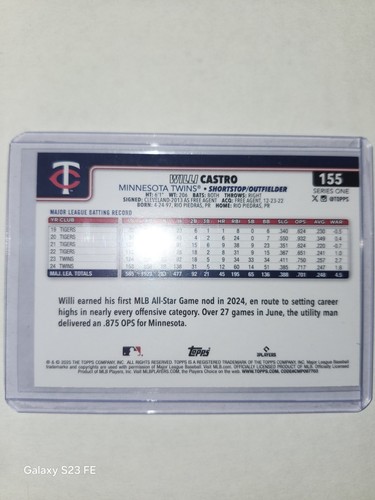 2025 Topps Willi Castro True Photo Variation SP Parallel! | eBay