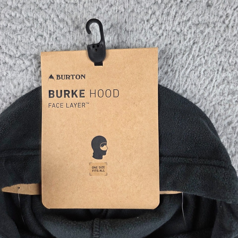 Burton Burke Hood Black Fleece Face Neck Mask Winter Head Gear Hat | eBay