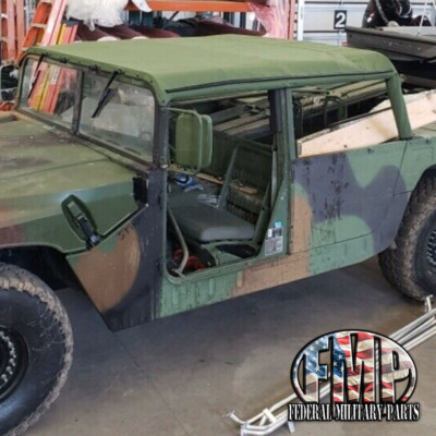 CONVERTIBLE CANVAS SOFT TOP FOR MILITARY HUMVEE M998 REMOVE / INSTALL ...