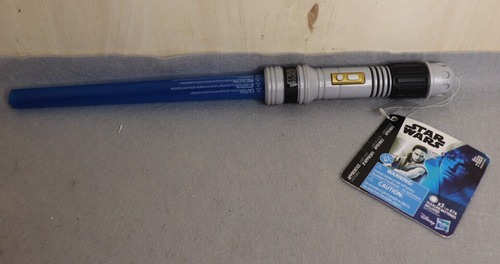 Star Wars Lightsaber Academy Level 1 Blue Lightsaber Light-Up Toy New w ...