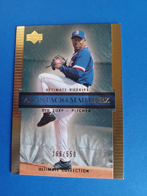 2002 ULTIMATE COLLECTON ANASTACIO MARTINEZ #93 RC ROOKIE #/550 BOSTON ...