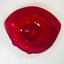 Rainbow Art Glass Ashtray Ruby Red Cigarette Cigar Candle Plate ...