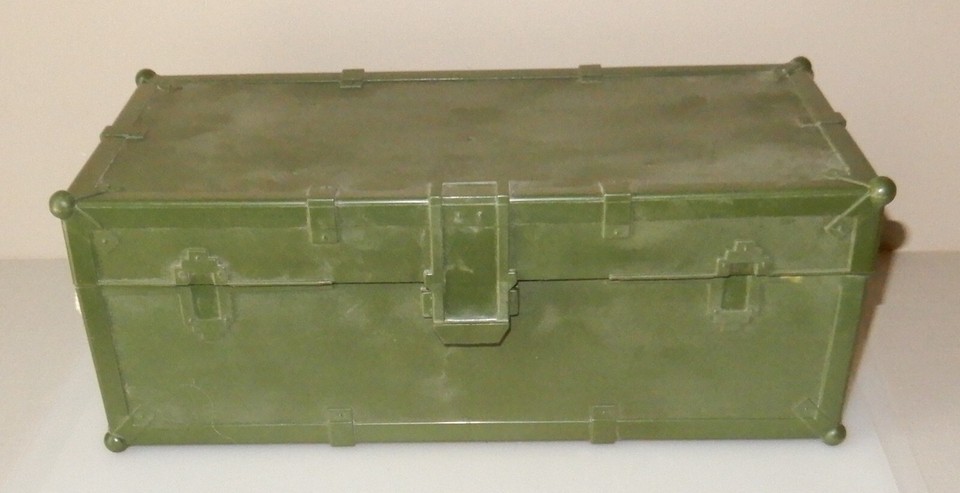 Vtg 2001 GI JOE Footlocker with Sniper Gear; Joe + Gear are Factory ...