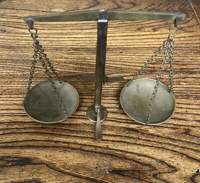 Antique Self Standing Miners Gold Scale Also Precious Metals Or Drug ...