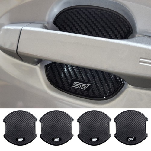 4x TPU Carbon Fiber Door Handle Cup protector set Anti-Scratch | eBay