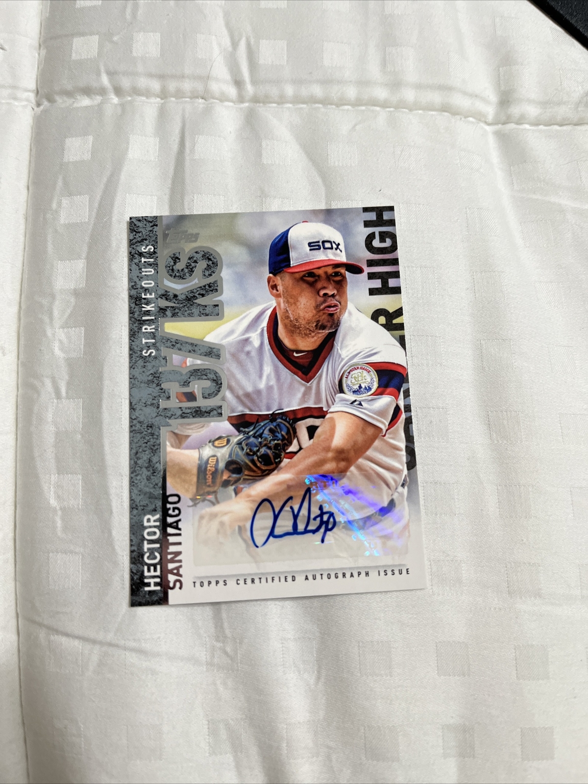 2015 Topps Update Career High Auto Hector Santiago #CHA-HS Autograph ...