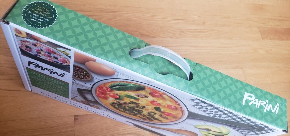 Parini ENAMELED CAST IRON 9” Round Pan ENAMEL Cookware Non-Stick ...