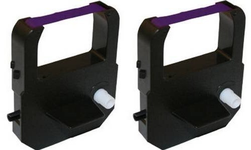 (2 pack) LATHEM 5000E 5000EP TIME CLOCK RIBBON VIS6008 COMPATIBLE ...