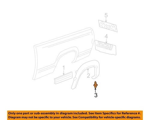 GM OEM Pick Up Box-Flare Retainer 15149708 | eBay
