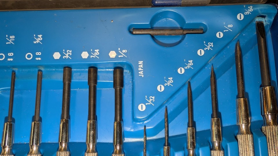 Archer Miniature Precision Nut, Screw and Allen Driver Set - 16 Drivers ...