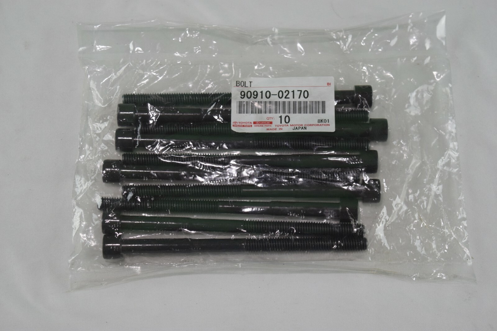 Toyota Scion xA xB Prius Prius C Yaris CYLINDER HEAD BOLT SET 10 x ...