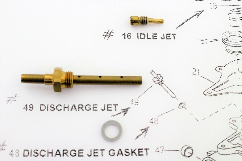 ZENITH Carburetor Jet Kit fit Wisconsin TJD L63BL 13420 13694 Main ...
