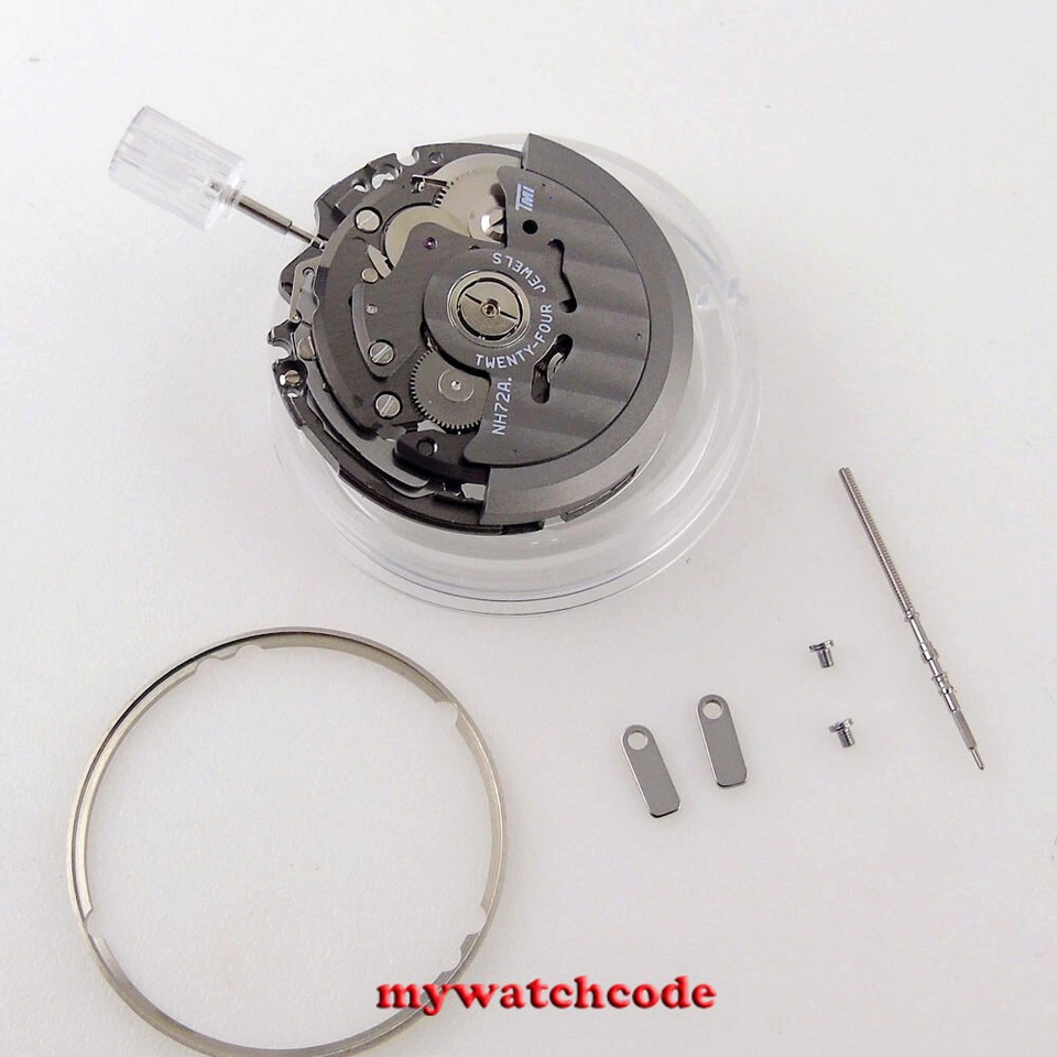 Japan Made NH72 NH72A Automatic Watch Movement Brand New Skeleton 24 ...