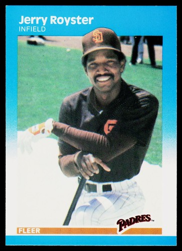 1987 Fleer #428 Jerry Royster Glossy - ExMt+ | eBay