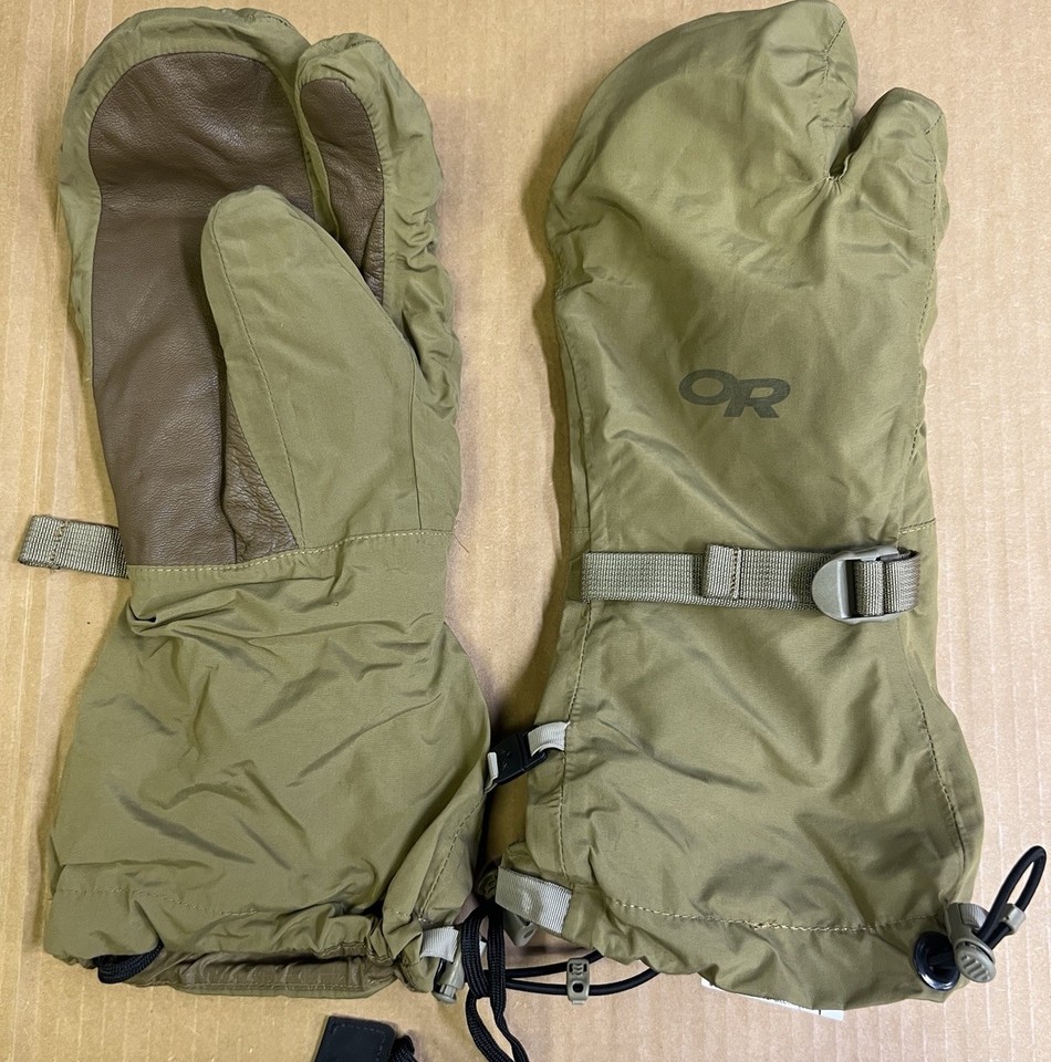 OUTDOOR RESEARCH Military MITTS AGS FIREBRAND Trigger Finger COYOTE ...