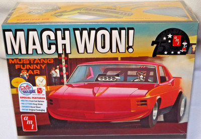 Model Car Kit AMT MACH WON! Mustang Funny Car 1/24 Skill 2 Sealed #2 | eBay