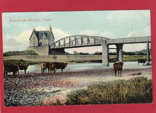 Gunthorpe Railway Bridge Nr East Bridgford Nottingham pc Clumber Series ...