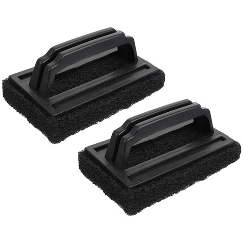 2Pcs Flat Grill Scrubber Cleaner BBQ Cleaning Brush Gas Outdoor Sponge ...