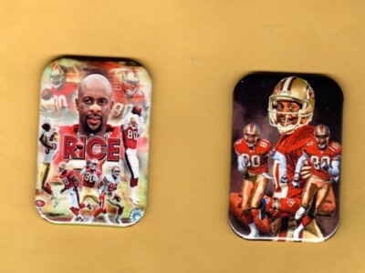 JERRY RICE 2 MAGNETS OR , PINBACK 2"X3" W/ ROUNDED CORNER | eBay