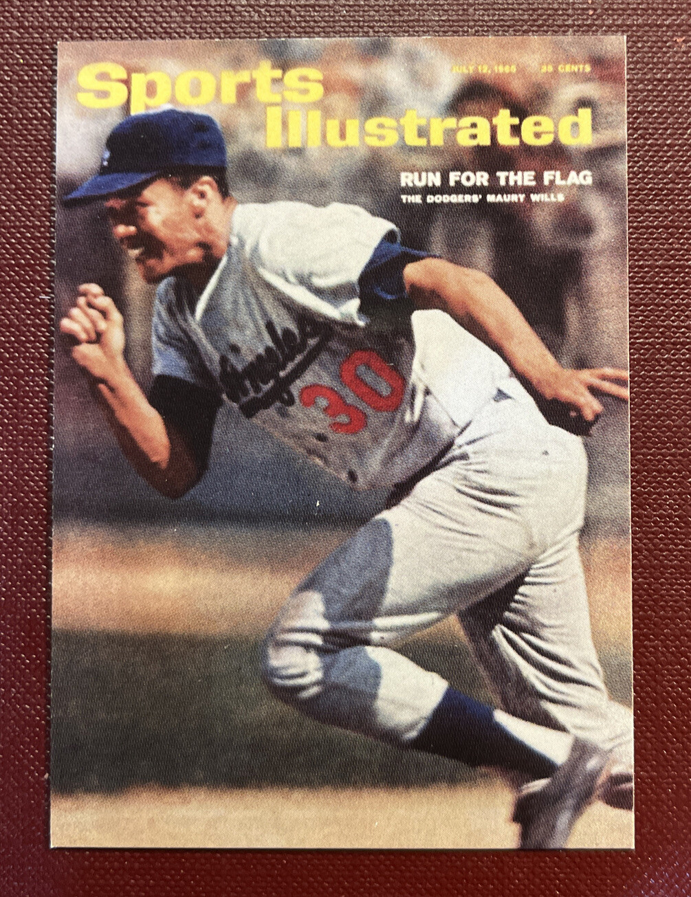 Maury Wills 1999 Fleer Sports Illustrated Classic Cover Card #11, NM-MT ...