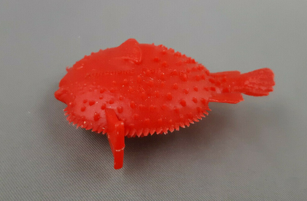 1 Red Porcupine Fish MPC Sea Creature Monster Vintage 1960s Plastic | eBay