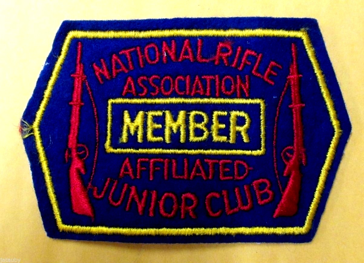 Vintage Patch NATIONAL RIFLE ASSOCIATION MEMBER AFFILIATED JUNIOR CLUB ...