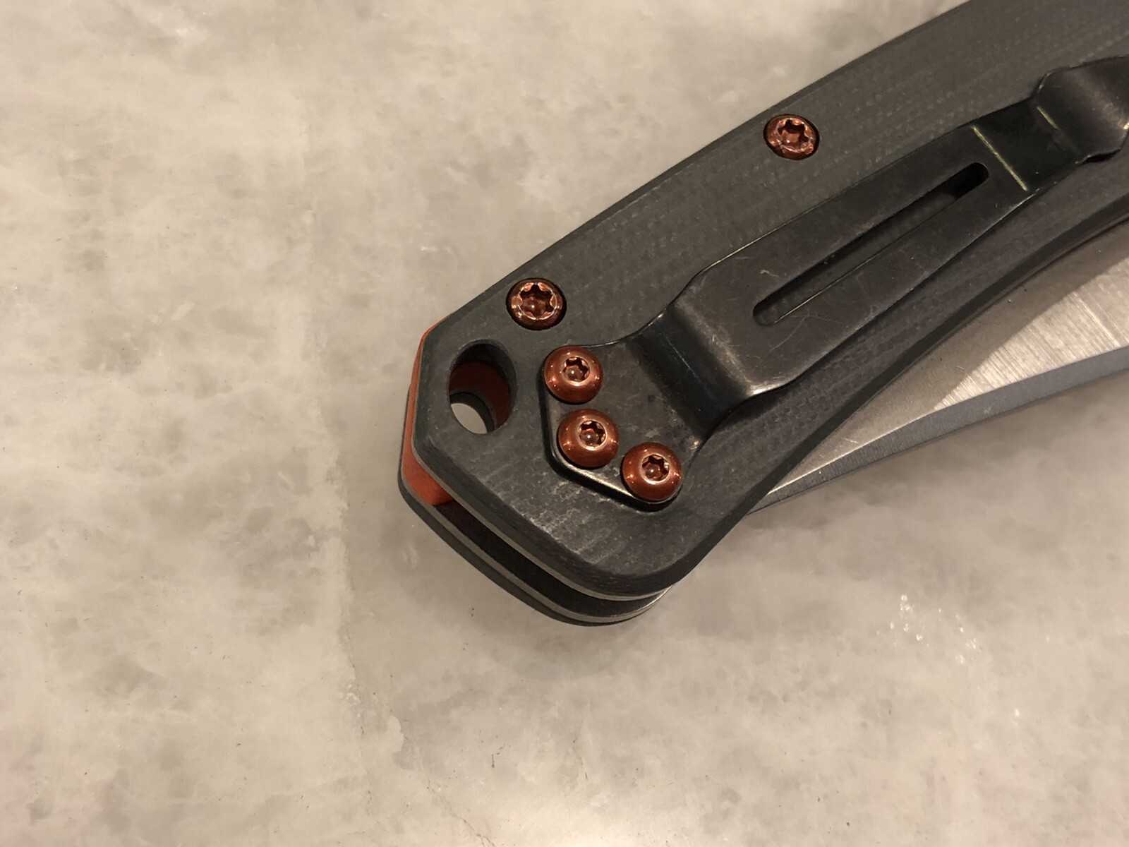 Translucent Orange Replacement Pocket Clip Screws For Benchmade Crooked ...