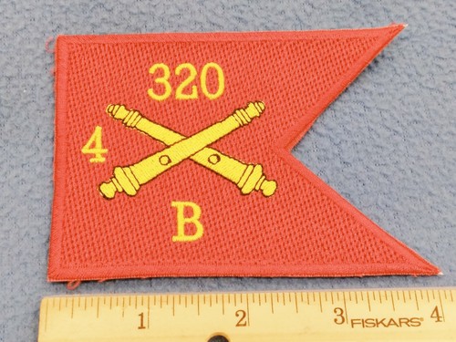 US Army B Co 4th Bn 320th FIELD ARTILLERY 4" Guidon flag patch | eBay