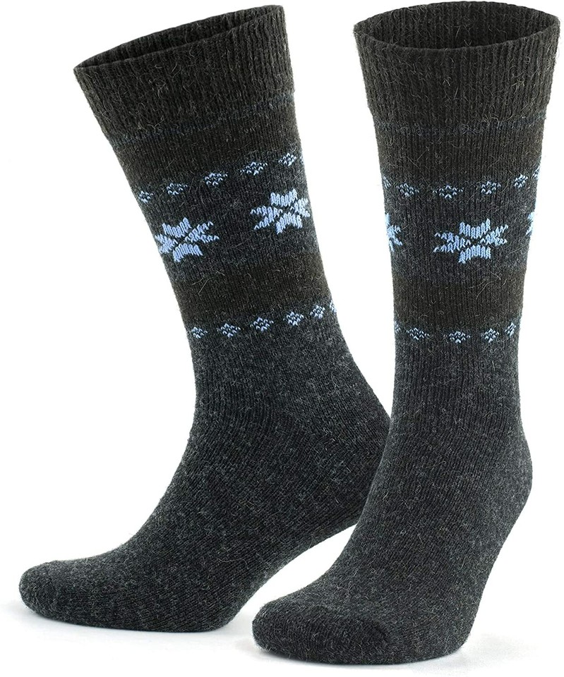 Alpaca Thermal Wool Socks for Women and Men - 1 PAIR - Thick Knitted | eBay