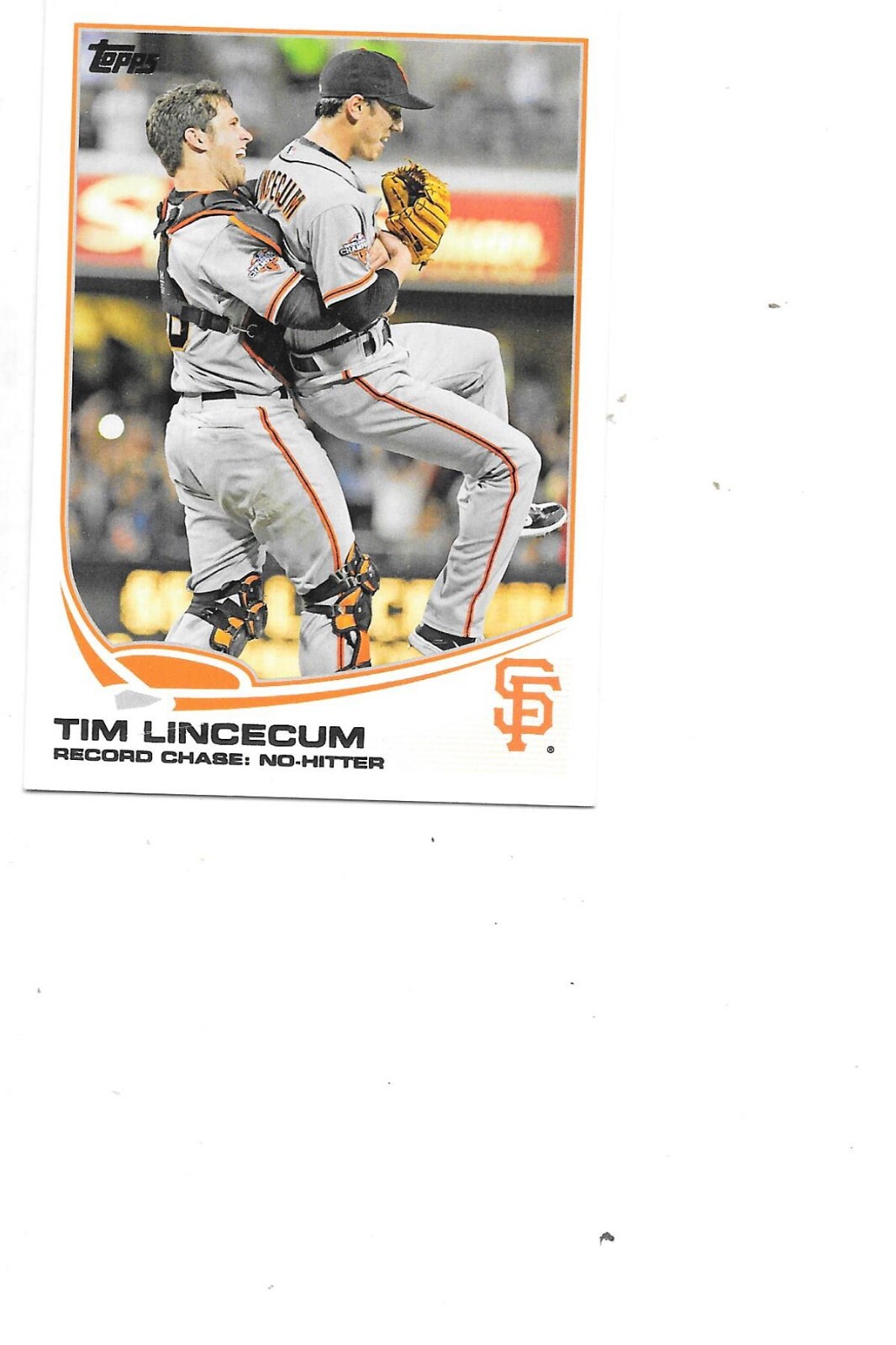 Tim Lincecum 2013 Topps Update Series Checklist Baseball Card #US143 ...