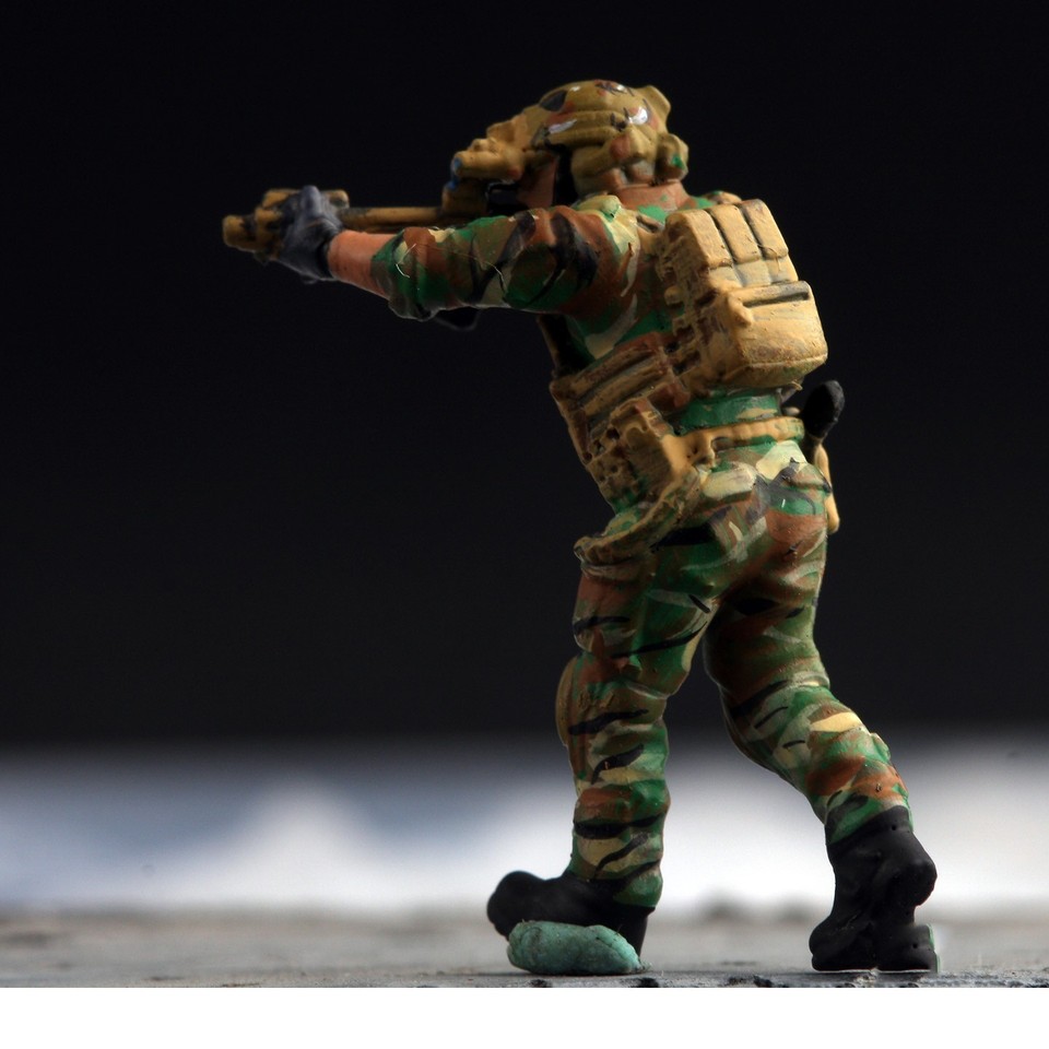 Resin 1/72 US Marine Task Force Soldiers Miniature Dolls Figure Scene ...