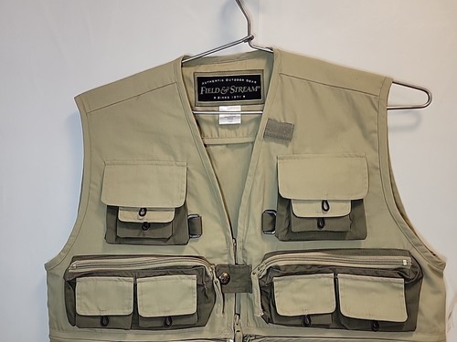 Field & Stream Beige Fishing & Hunting Utility Vest Men's Size Medium ...