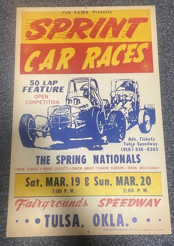 Tulsa Speedway - The Spring Nationals - Sprint Car Races Original ...
