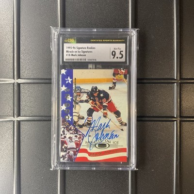 1995 Signature Rookies 1980 Miracle On Ice Set Mark Johnson Auto /2000 ...