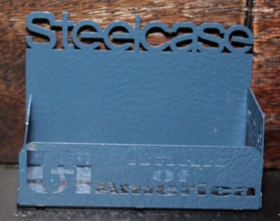 Vintage Bank Of America Steelcase Business Card Stand Holder Desktop ...