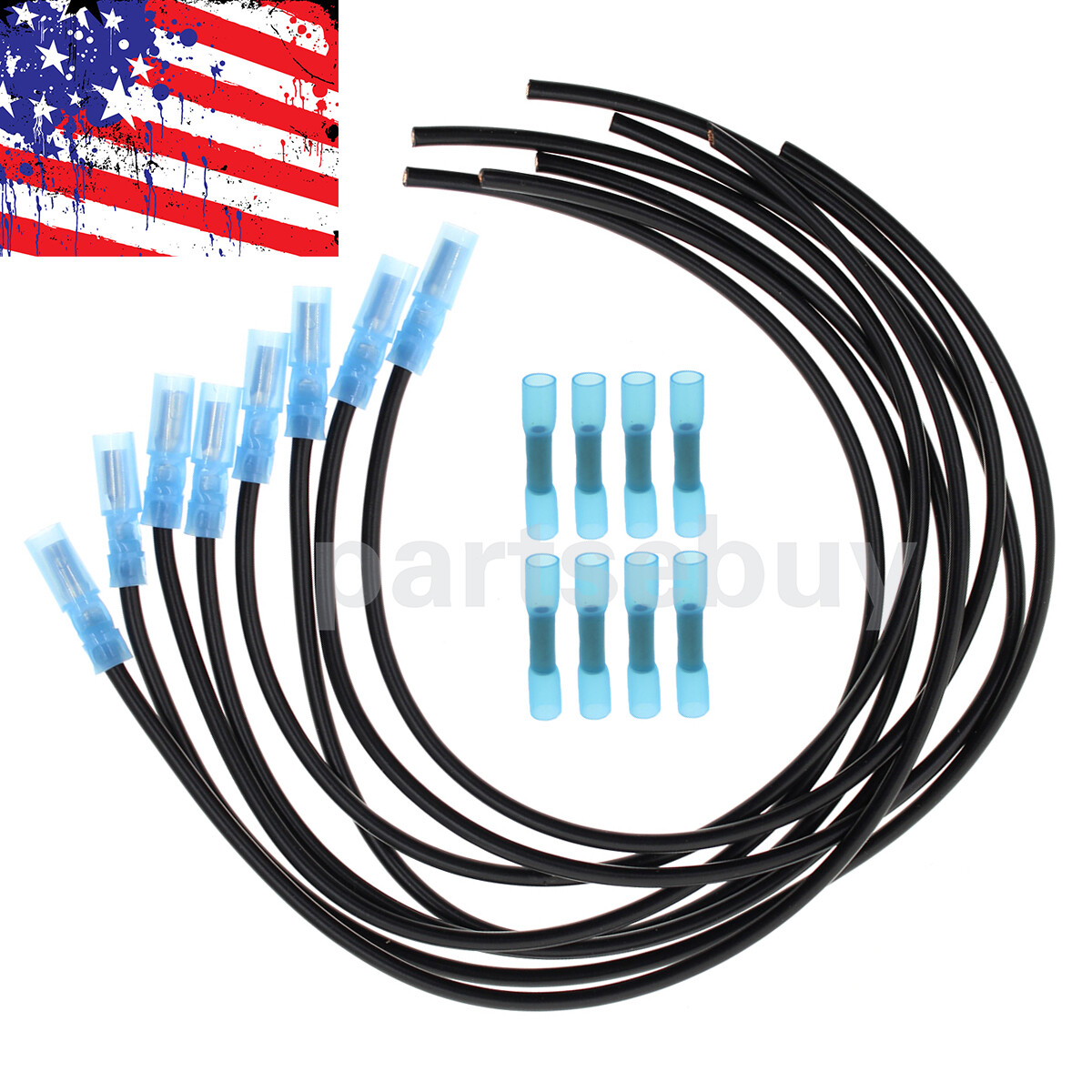 8pcs Glow Plug Harness Repair Kit 7.3L 6.9L IDI Diesel F250 F350 E350 ...