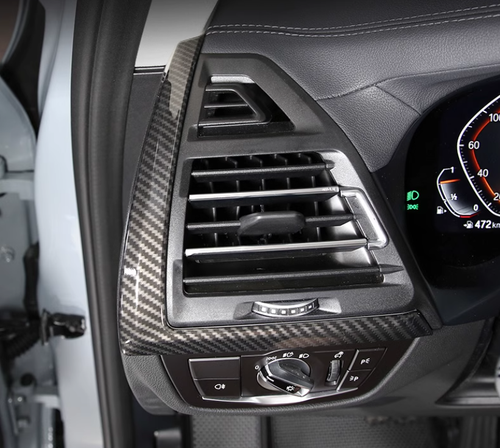 Carbon Fiber Central Console Dashboard Strip For BMW X3 X4 X3M X4M iX3 ...